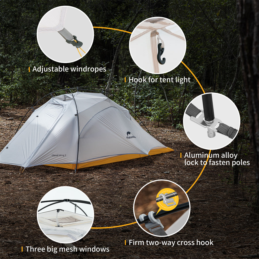 Cloud Wings 2 People Tent Ultra-light 10D – Naturehike-au